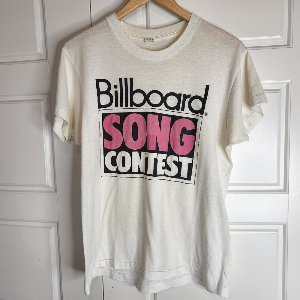 1990s 90s Billboard Song Contest Y2k Vintage Size S M… - Gem
